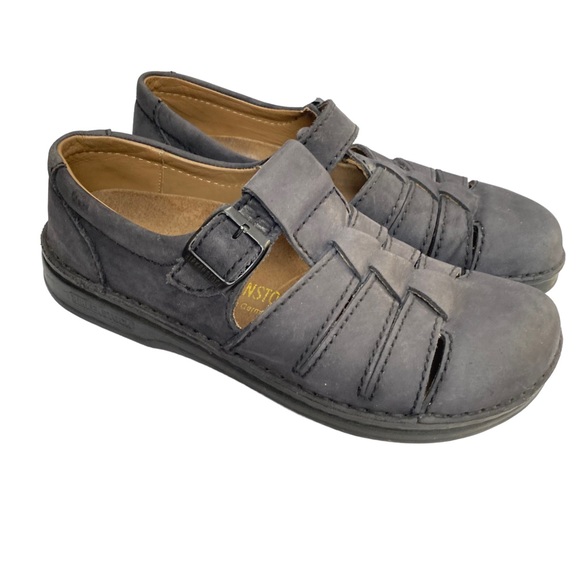 Birkenstock | Shoes | Birkenstocks Blue Leather Madeira Fisherman ...